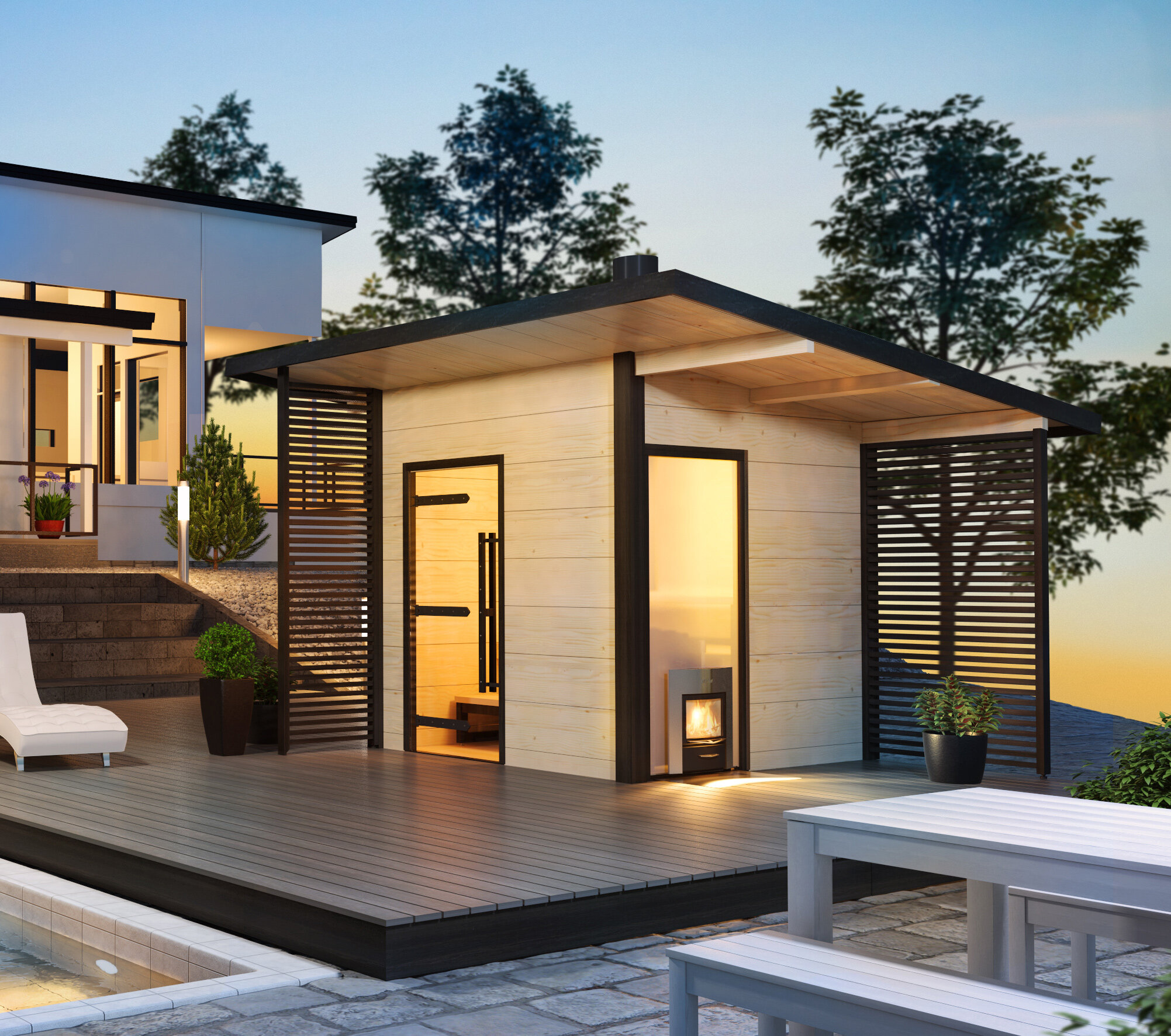 Typizované vonkajšie sauny | Finskasauna.sk